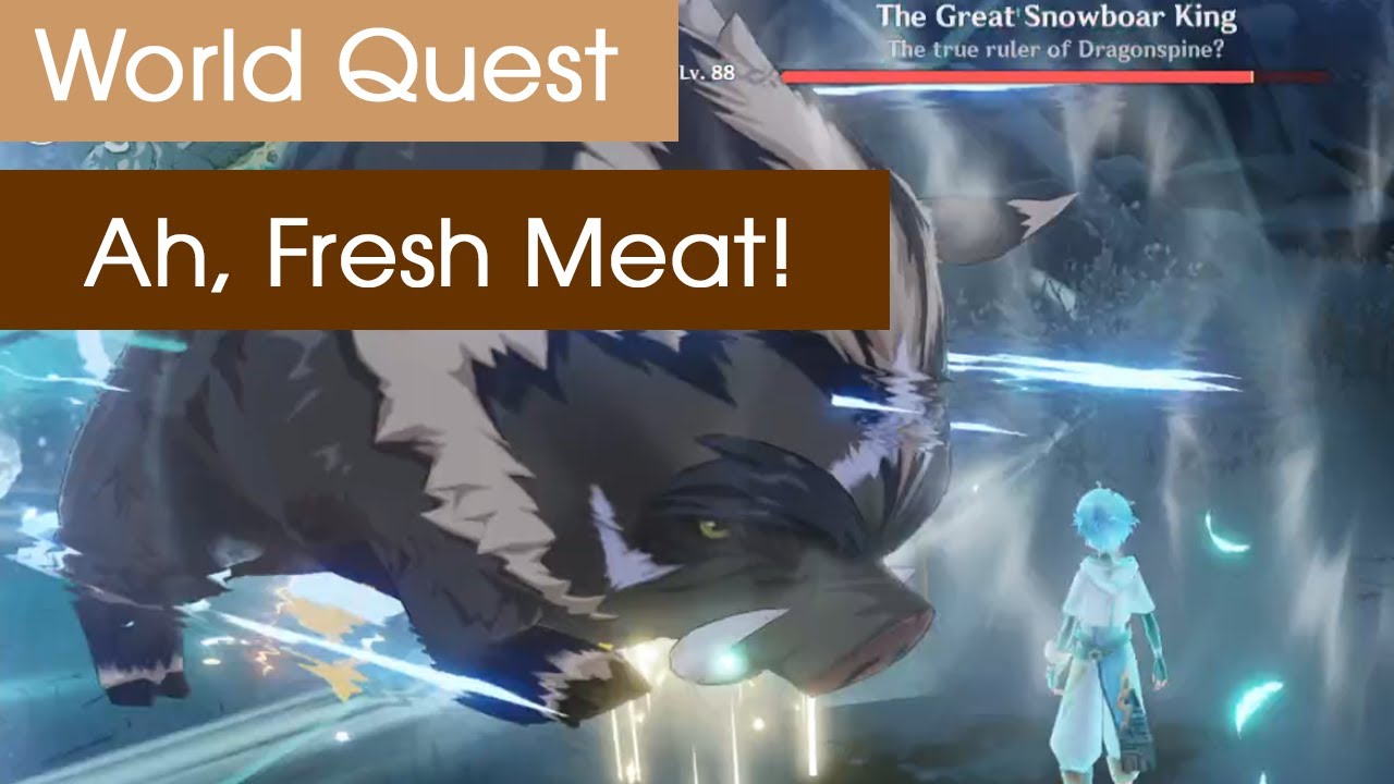 Ah, Fresh Meat! World Quest - Genshin Impact - YouTube