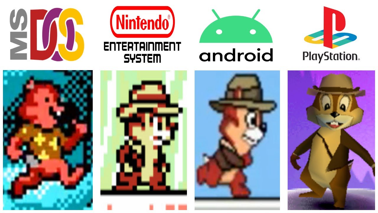 EVOLUTION OF CHIP AND DALE GAMES #nintendo #playstation #chipanddale # ...