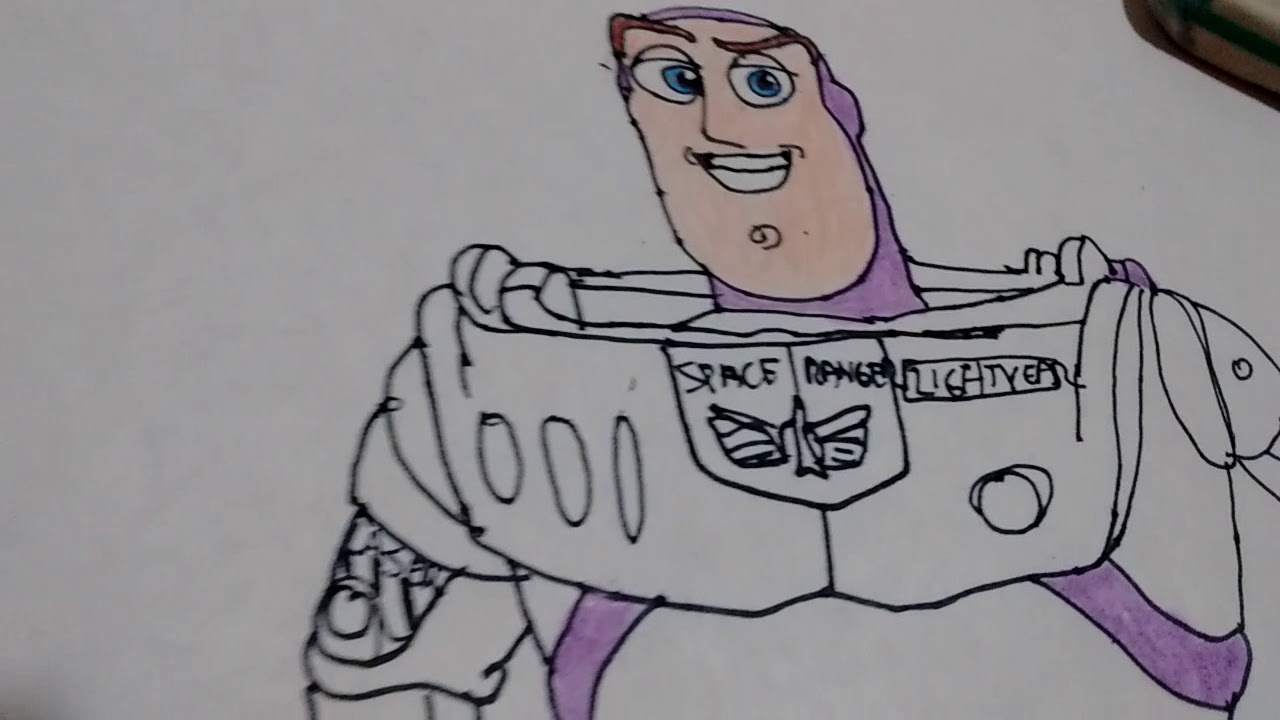 Cómo pintar a Buzz Lightyear /how to paing Buzz Lightyear - YouTube