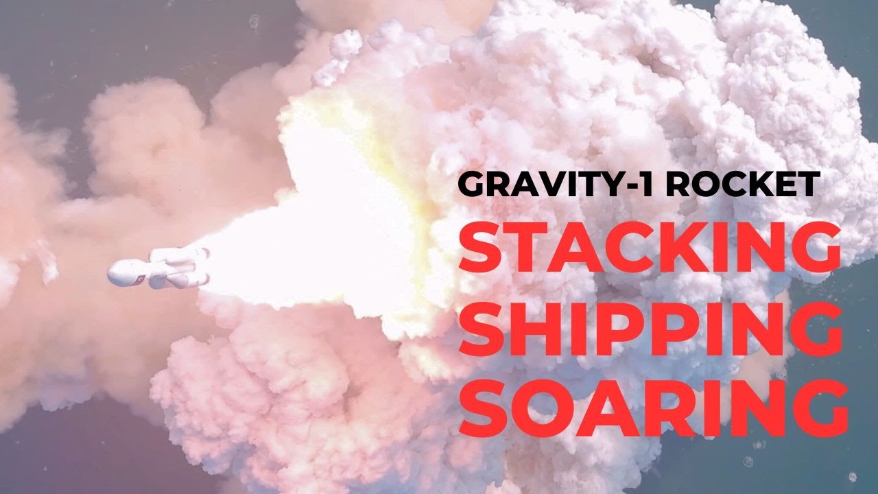 CHINESE GRAVITY-1 ROCKET: Stacking, Shipping to Sea launch pad and Spectacular blast off - YouTube