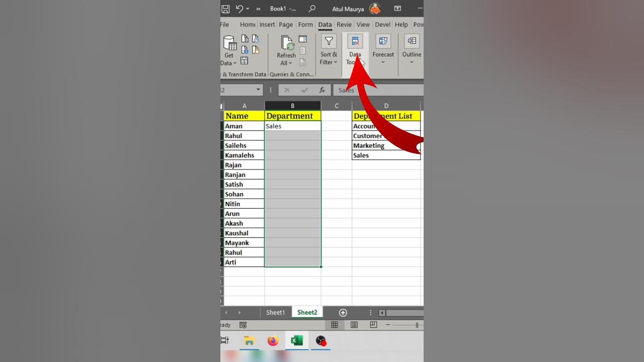 Excel Tips And Tricks 💪 Data Validation In Ms Excel Excel Exceltricks Datavalidation Youtube