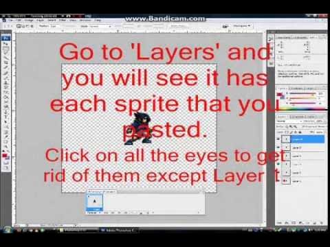 How to sprite animate with Photoshop CS3 - YouTube