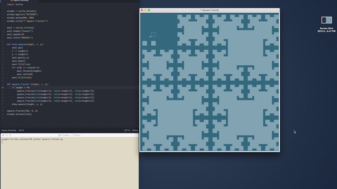 T Square Fractal