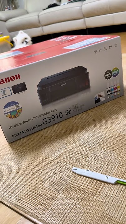 Canon PIXMA G3910 프린터 언박싱 & 리뷰 | 무한잉크 가성비 프린터 추천 #shorts - YouTube