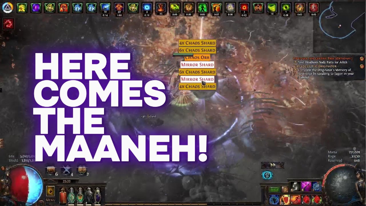Mirror shard | My highlights | Path of Exile | build: KB wander Deadeye ...