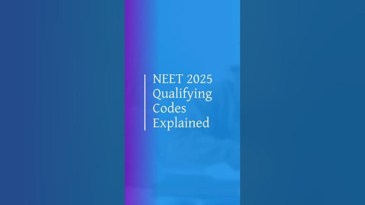 NEET Code Explanation | 2025 - YouTube