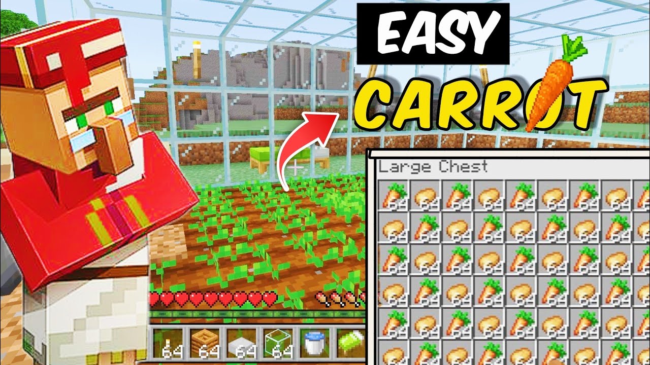Minecraft Carrot Farm With Villagers 1.20 #minecraft #villager #gaming ...