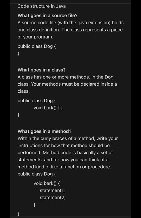 Learning Java Code Structure Java Javaprogramming Learning Learnjava Youtube 4091