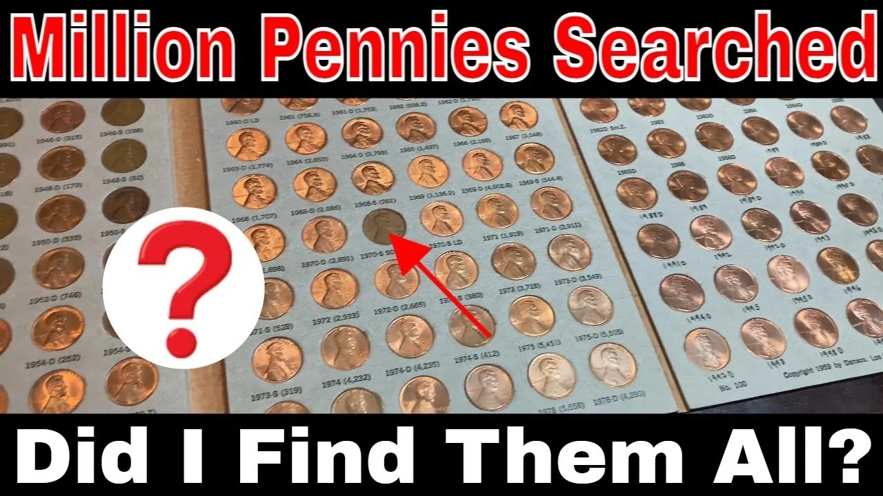 I Searched 1 Million Pennies to Complete My Penny Collection - YouTube