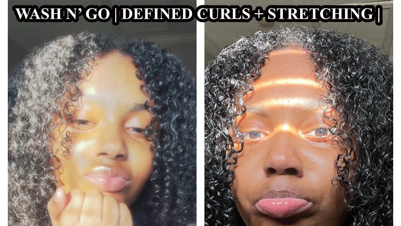 WASH N’ GO | DEFINED CURLS + STRETCHING | MILYAA’ ARMARI - YouTube