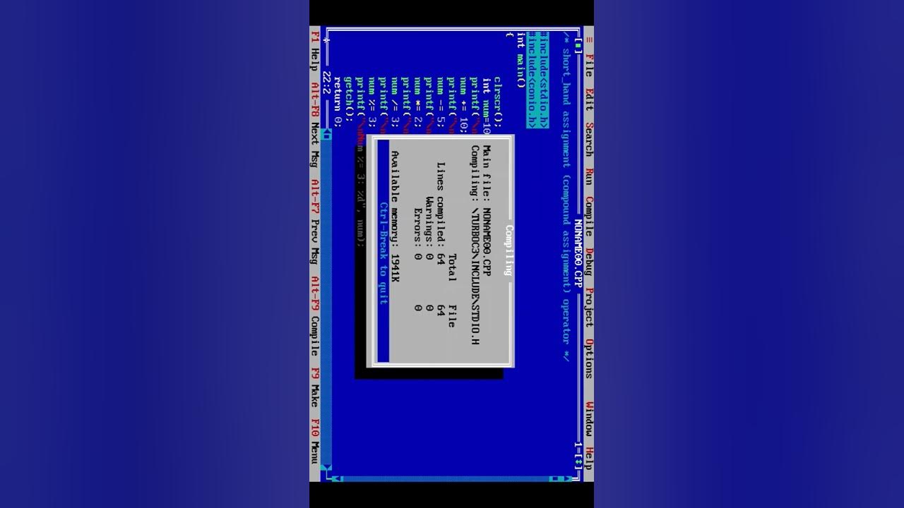 C Programs Operators Shorthand Assignment Compound Assignment Operator Cprogramming