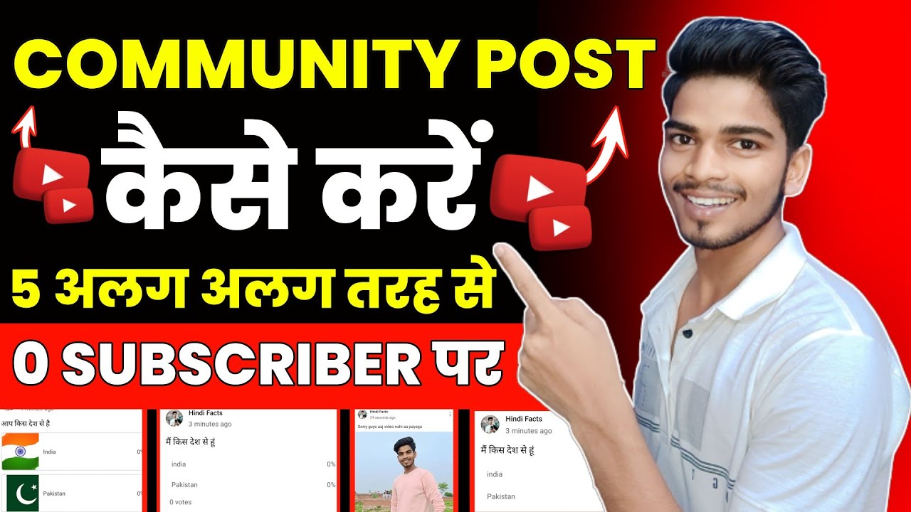 Community Post Kaise Kare | Community Post Kaise Dalen | How To Community Post On YouTube ...