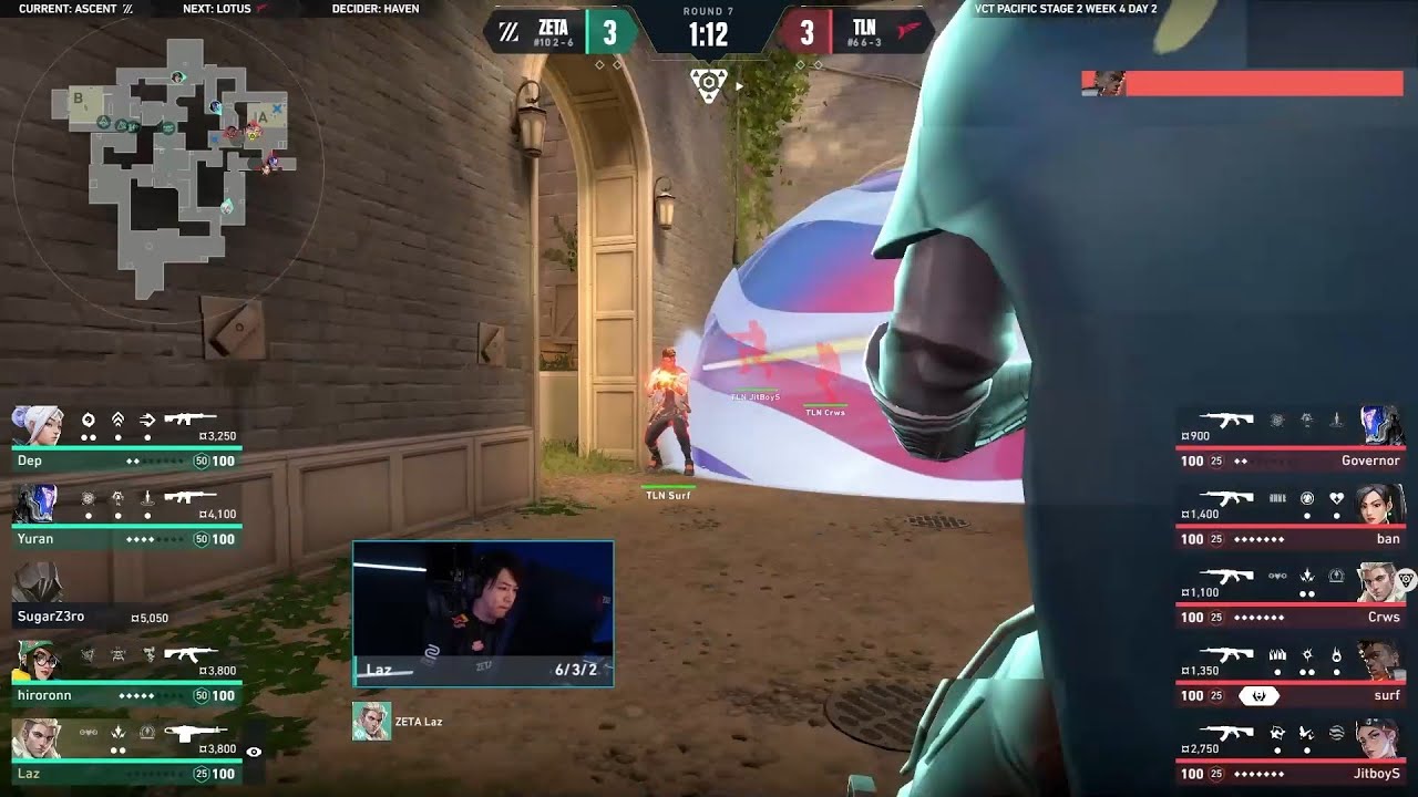 ZETA Dep Insane 3k Lurk Against Talon Esports | VCT Valorant Pacific ...