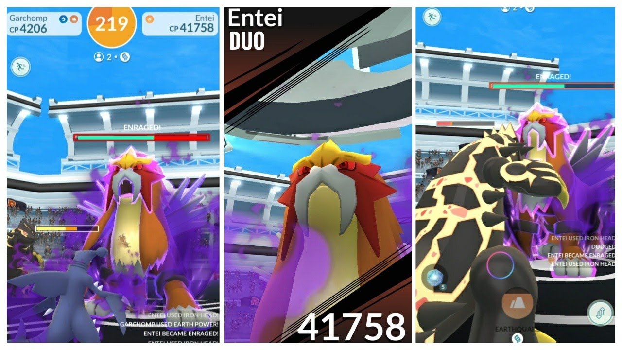 SHADOW ENTEI DUO in Pokemon Go Without Weather Boost and Friendship ...