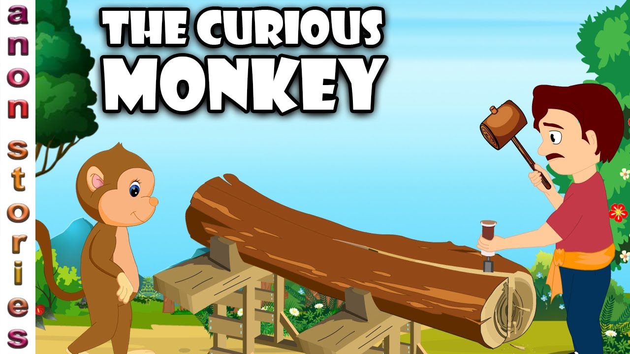 The Curious Monkey | English Moral Stories For Kids | Bedtime Stories ...