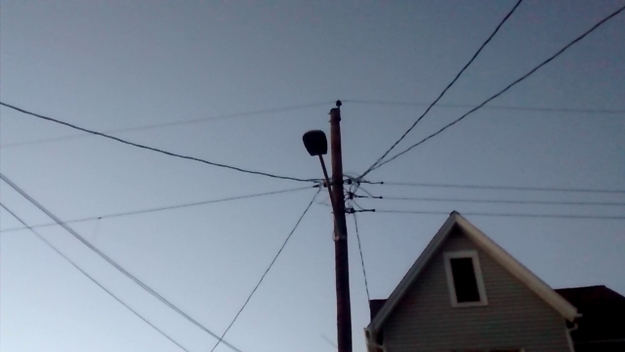 GE Evolve LED Street Light Turning On - YouTube