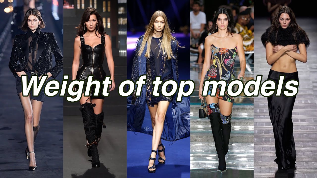 Weight of top models 2023 - YouTube