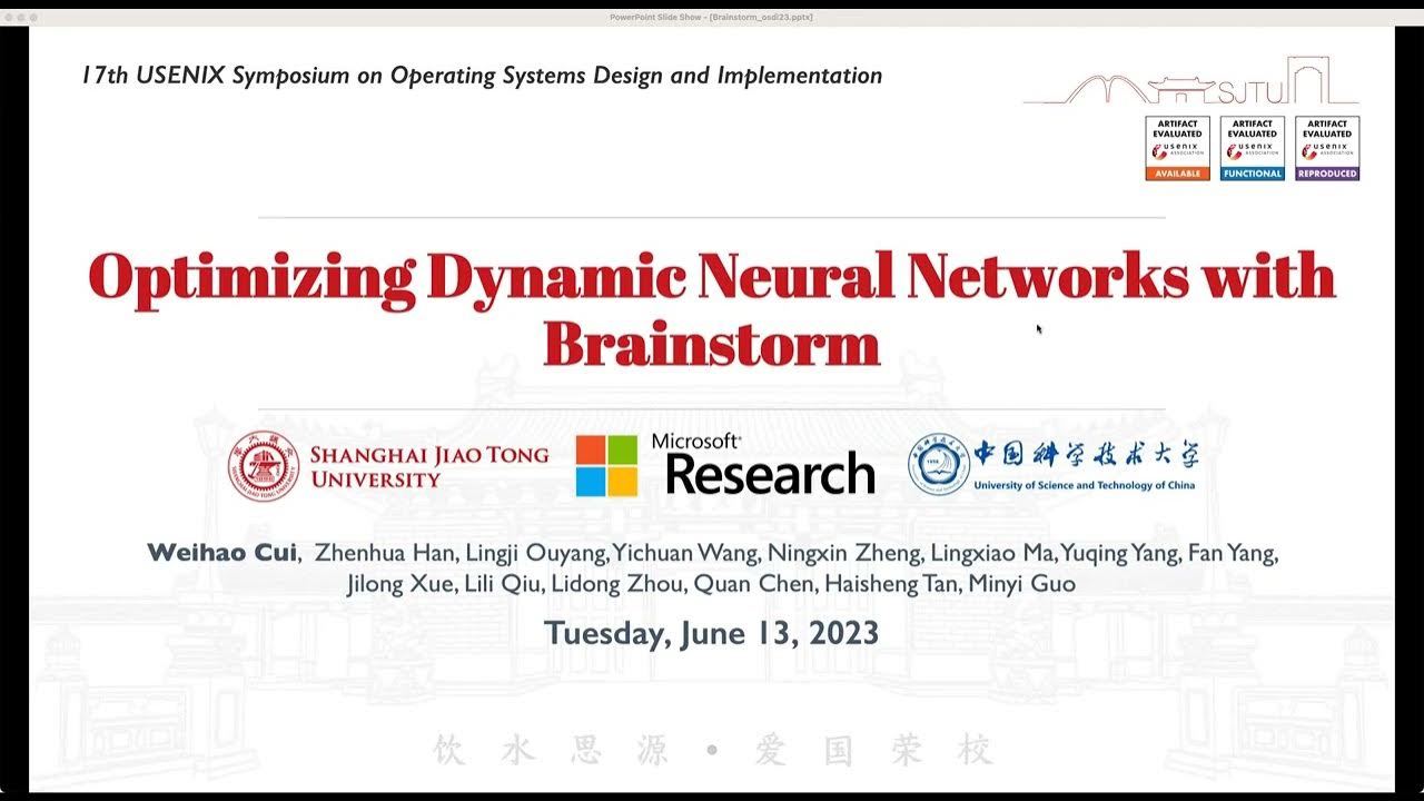 E03 | Optimizing Dynamic Neural Networks with Brainstorm - YouTube