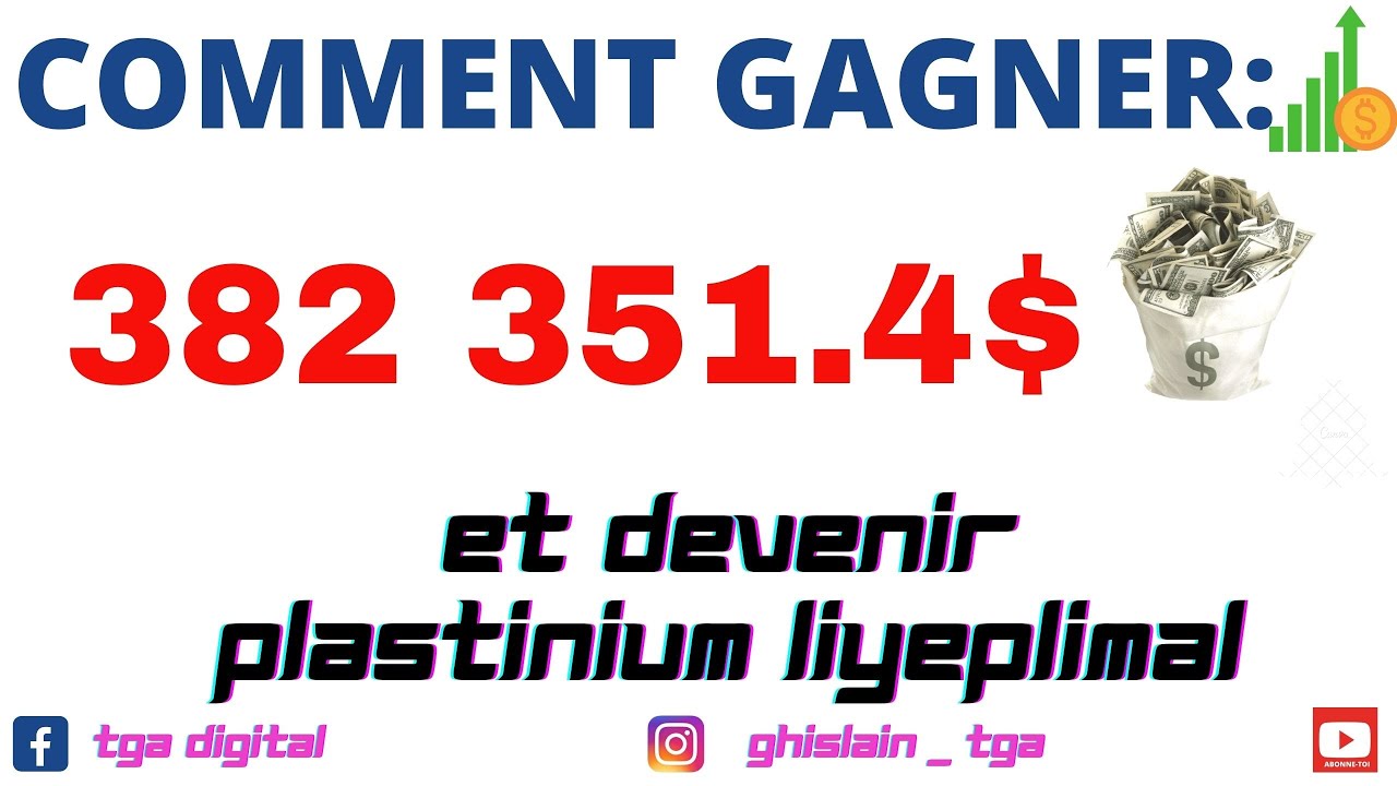 LIYEPLIMAL : Gagner 382 351,4 $ avec un pack de 6400 et avoir le statut ...