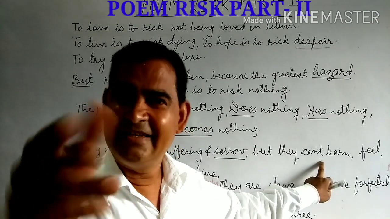 POEM RISK PART_ II CLASS X - YouTube