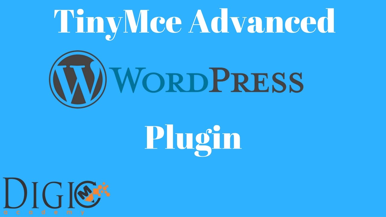 Tiny Mce Advanced Wordpress Plugin - YouTube