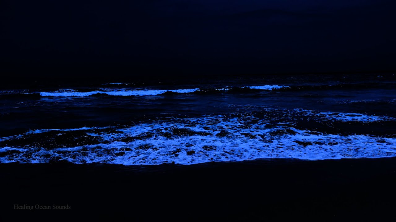Ocean Sounds for Deep Sleep - Relieve & Goodbye Stress with Night Blue ...