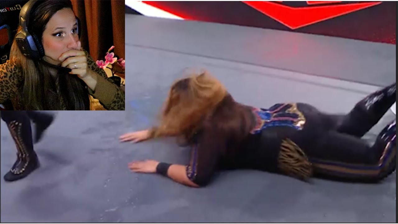 WWE RAW Nia Jax Slips and Falls OH NOOO 4/26/20 - YouTube