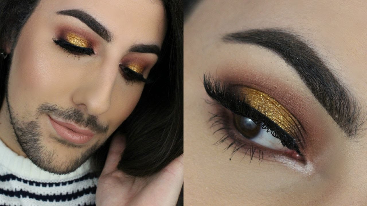 Glitter Halo Fall Smokeye Makeup Tutorial! - YouTube