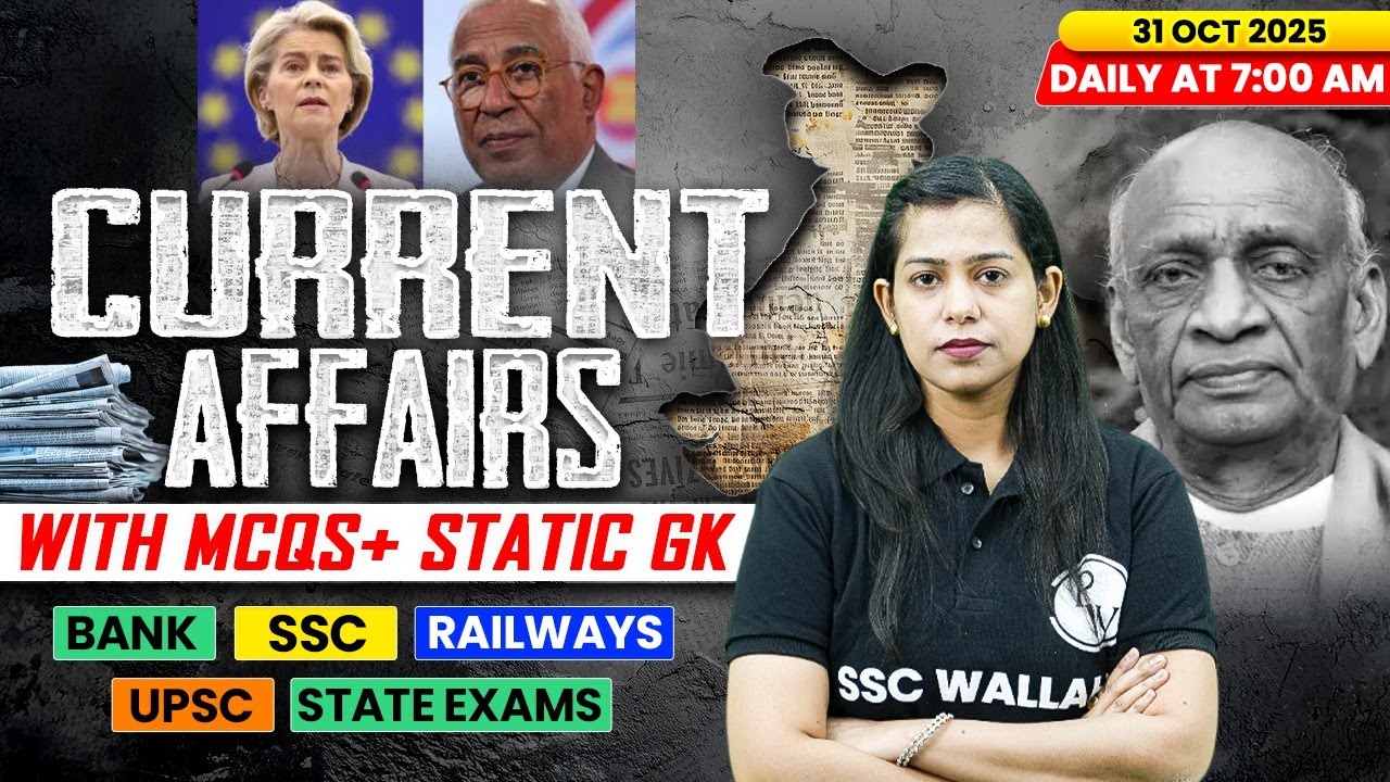Current Affairs Today | 31 October Current Affairs 2025 | Daily Current ...