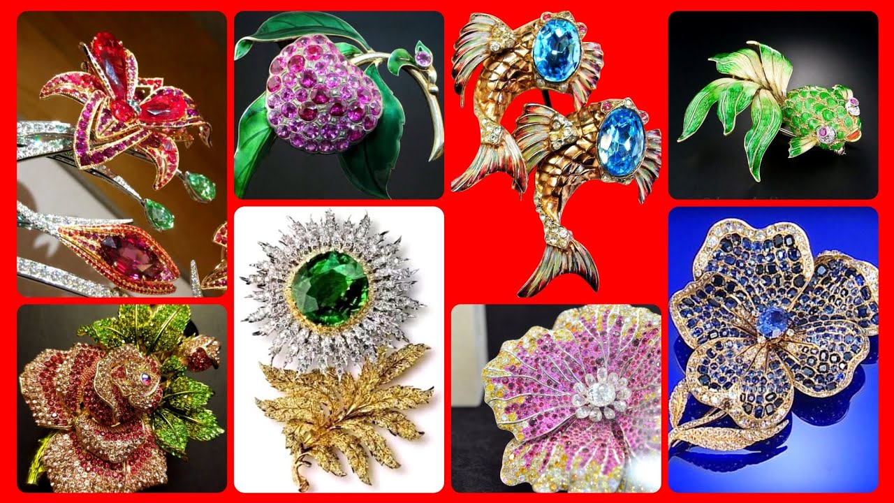 Famous Royal Brooches From Queen Elizabeth II’s Collection - YouTube