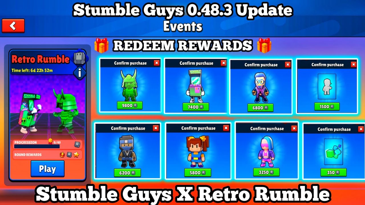 Stumble Guys Retro Rumble - Play to Get Special Stumbler! - YouTube