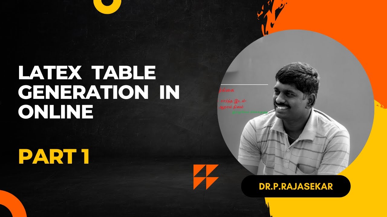 Latex Table Generator - YouTube