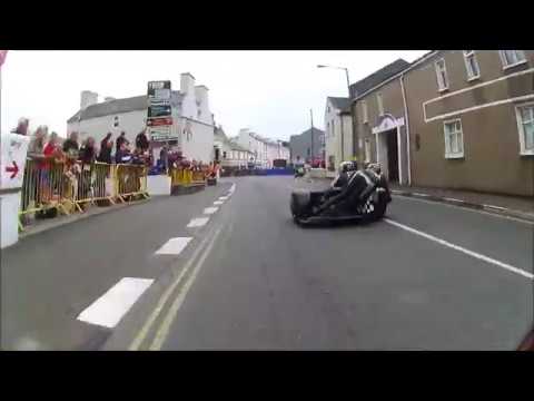 Classic TT parade lap - retirement at Brandywell - YouTube