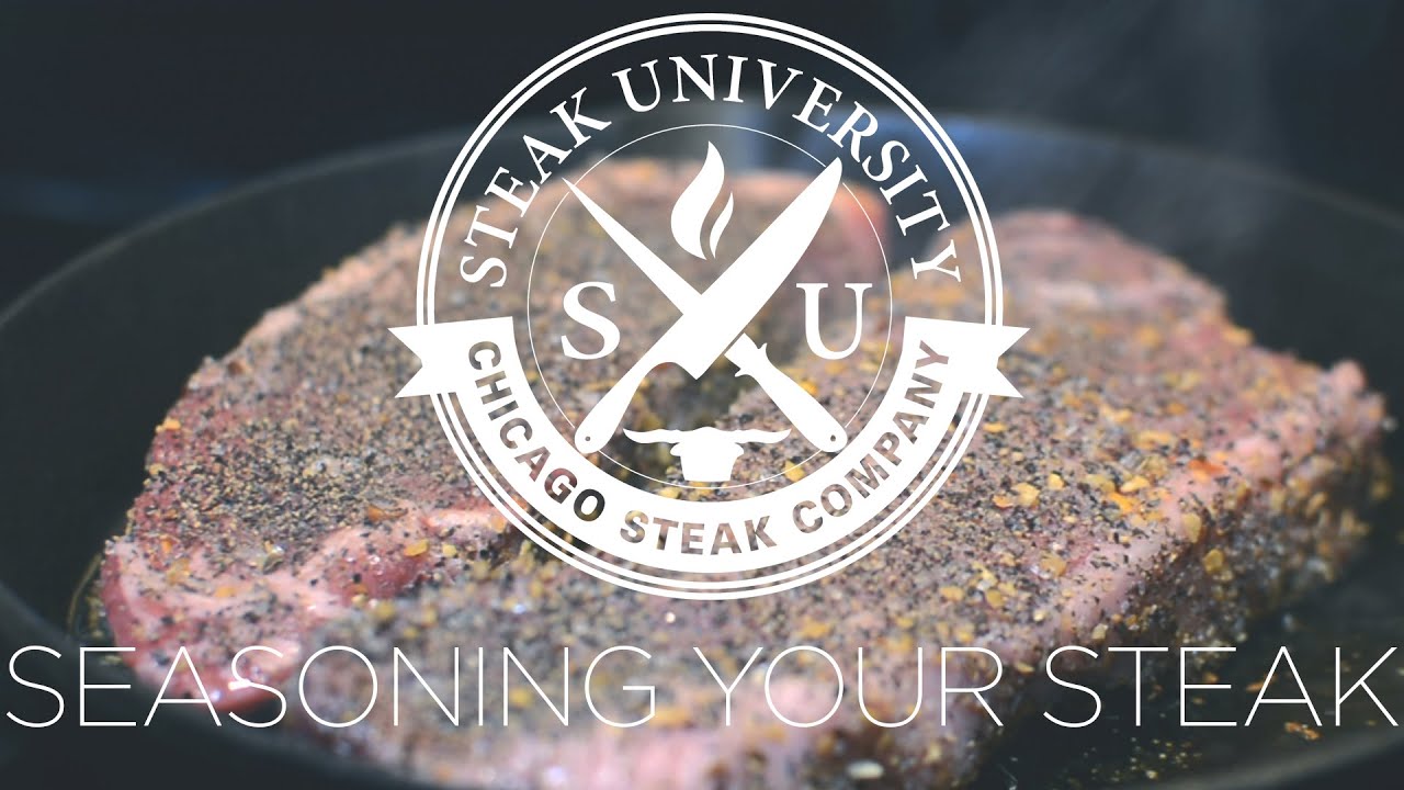 Steak University Minute - Seasoning Your Steak - YouTube