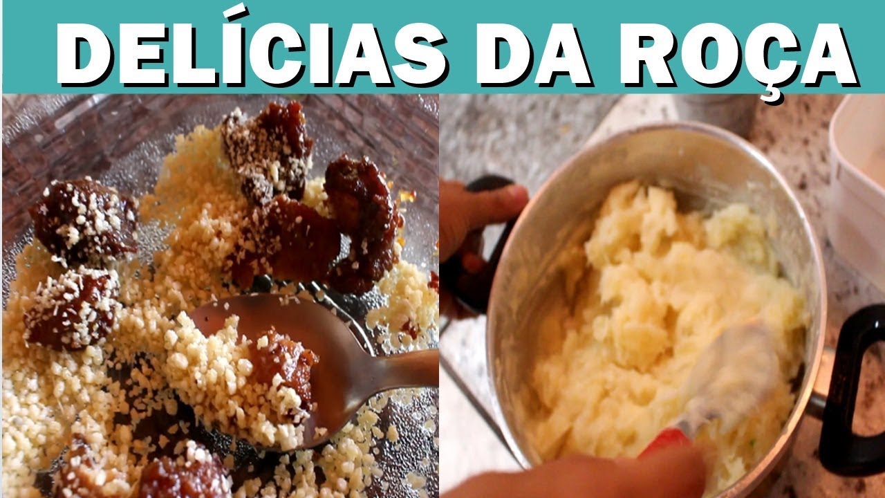 DOMINGO COM FAMÍLIA REUNIDA! COMIDA TÍPICA DA ROÇA: FAROFA DE CARNE COM ...