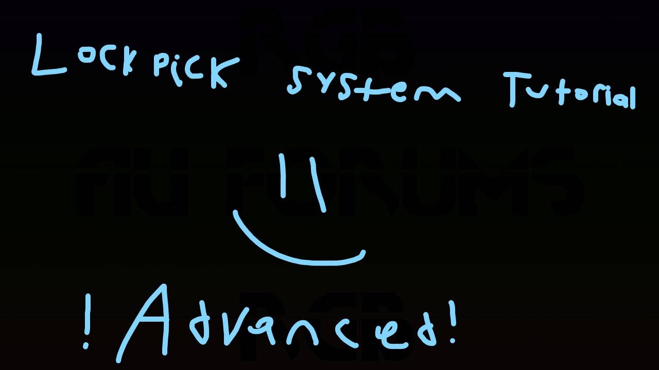 Lockpicking System Tutorial (Advanced)! 5k Views special - YouTube
