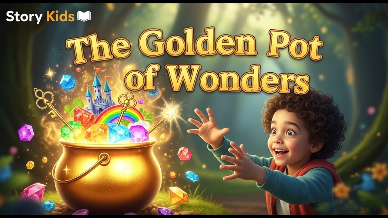 The Golden Pot of Wonders | Magical Cartoon Story in English for Kids ...