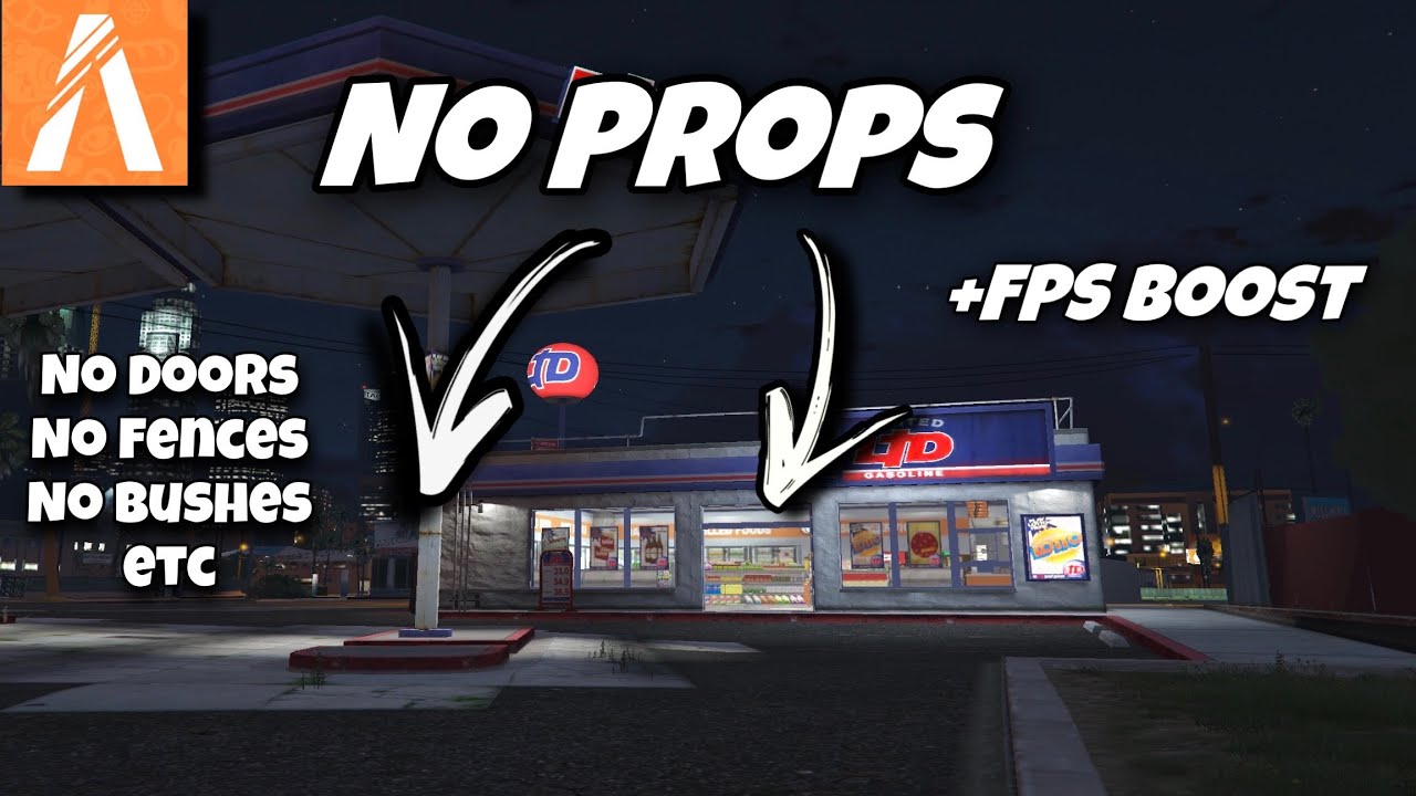 FiveM - How to get NO PROPS (+FPS Boost) No Doors, No Fences, Texture ...