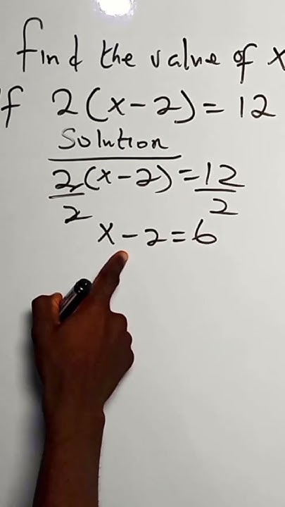 How to solve linear equation - YouTube