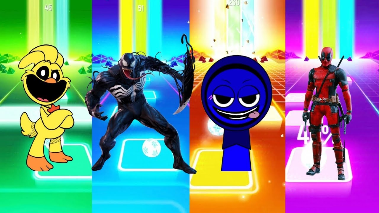 🌟 Critters Smiling & Superheroes Groove! 🎶 Venom, Sprunki, & Deadpool ...