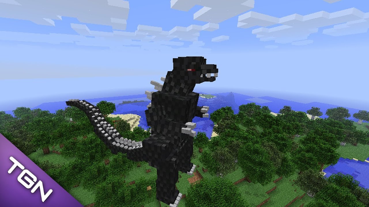 ก็อตซิลล่าบุกมายคราฟ! - Minecraft รีวิว Godzilla Mod - YouTube