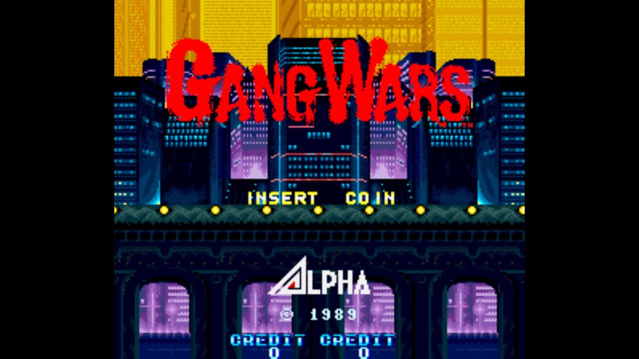 Mister FPGA va7deo/atrac17 Alpha Denshi 68000 core : Gang Wars - YouTube