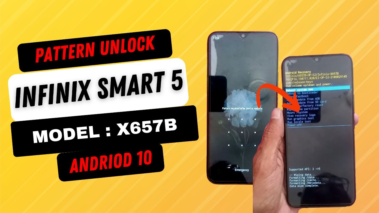 Infinix Smart 5 (X657B) Hard Reset || Infinix X657b pattern unlock ...