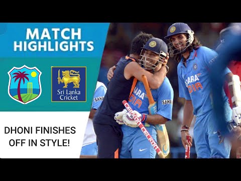 India vs Sri Lanka | Dhoni Finishes Off In Style! | Final Over Heroics Clinch Tri-Series For India