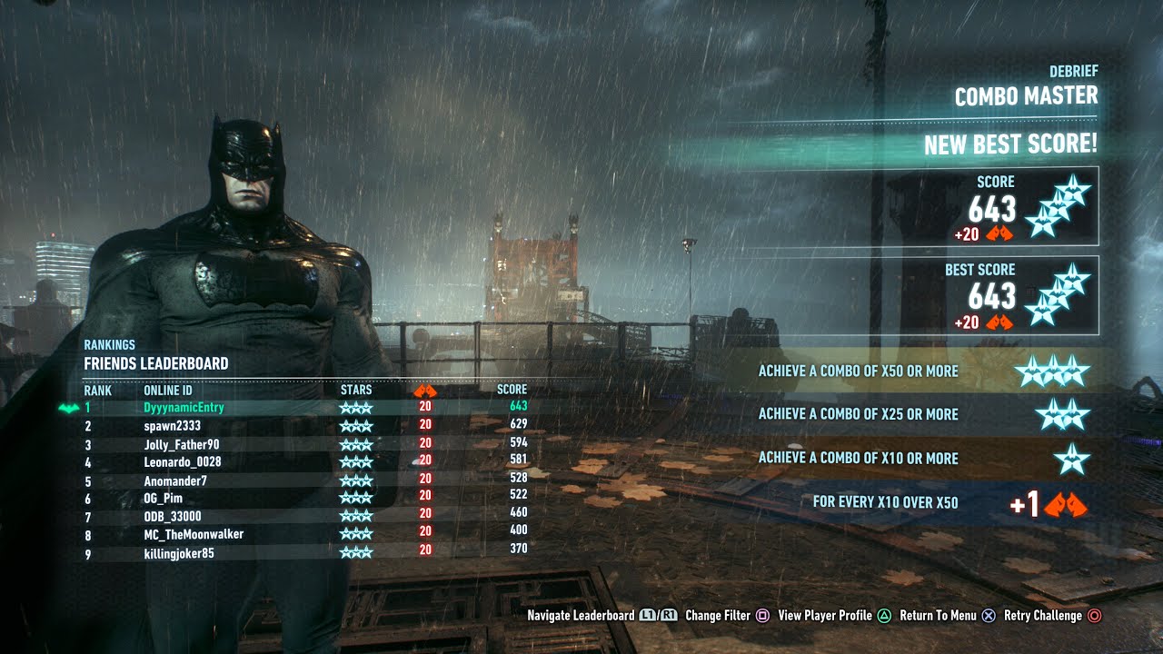 Combo Master - Batman - x643 - World Record? [PS4] | Batman: Arkham ...