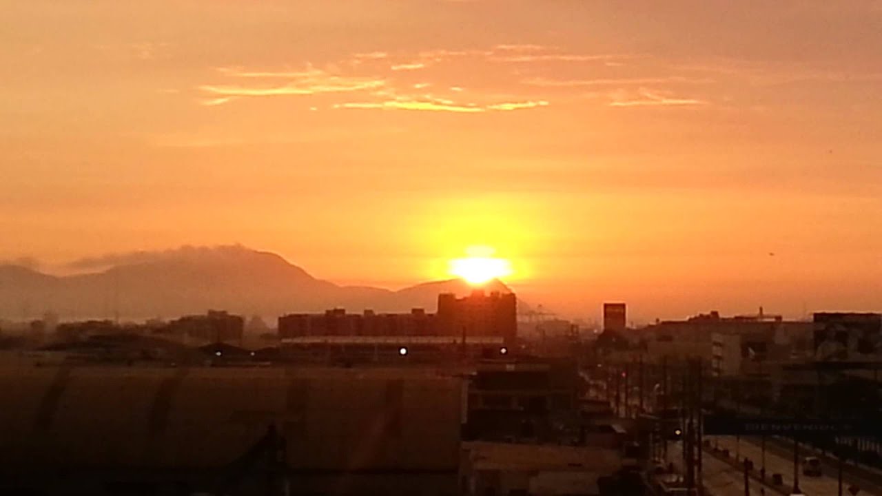 Ocaso de sol en lima - YouTube