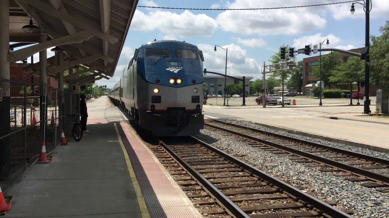Amtrak 90 and 2 Private Cars - YouTube