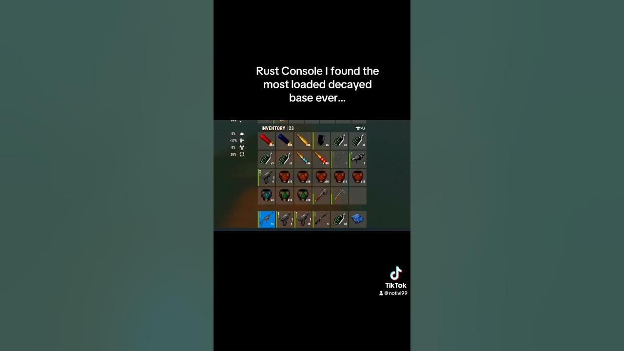 Rust Console I found the most loaded decayed base ever…#shorts #rust #rustconsole - YouTube