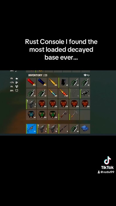 Rust Console I found the most loaded decayed base ever…#shorts #rust #rustconsole - YouTube