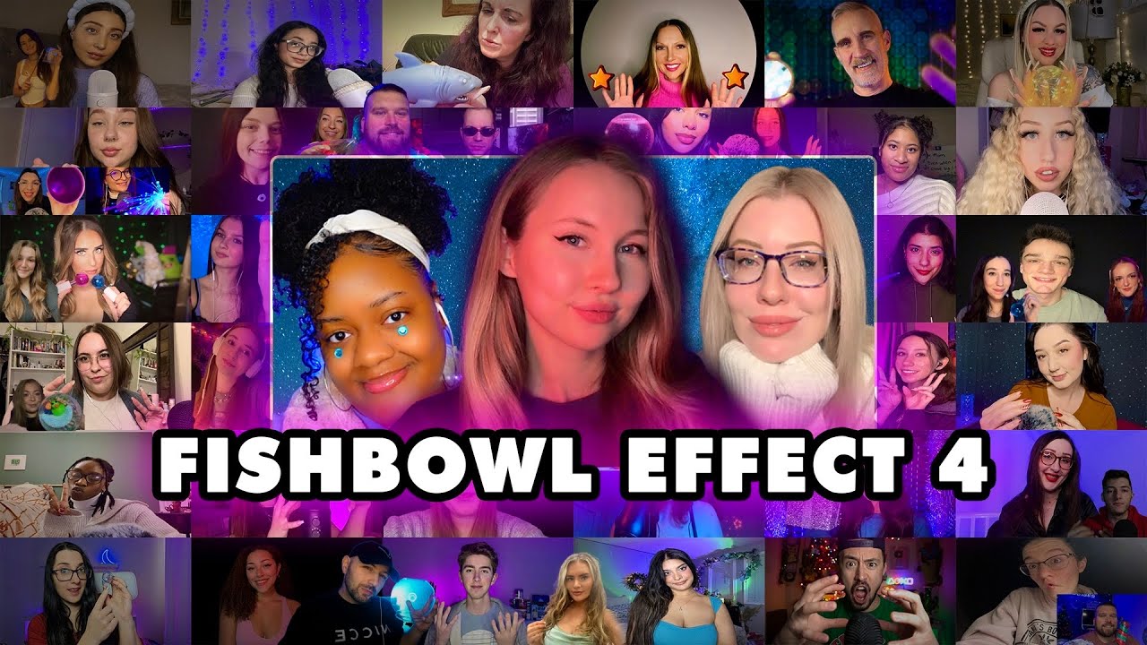 ASMR~Fishbowl Effect Inaudible Whispering Mouth Sounds With Friends Pt ...